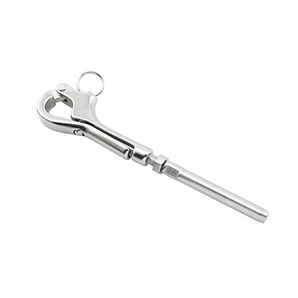 商品名: Heyous 316 ステンレススチール クイックリリース ペリカンフック シャックル セーリング ボート ヨット (1 x ペリカンフック 1 x スエージスタッド ) heyous 316 Stainless Steel Qu...