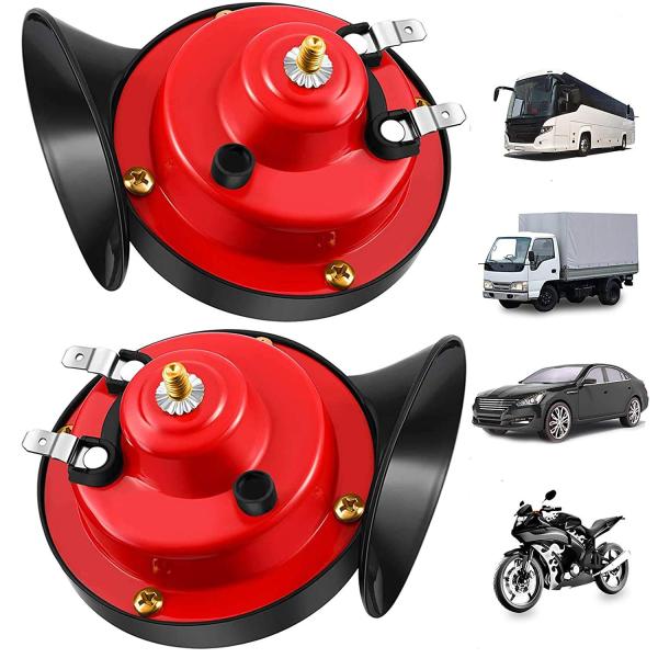 商品名:  24V Train Horns for Trucks, Loud Air Snail Horn, 300db Waterproof Train Horns Kit for for Motorcycles (2PCS)ブランド: ...
