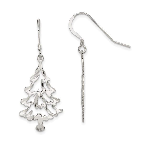 商品名:  Sterling Silver Christmas Tree Earrings 45mm 18mm style QE3341ブランド: Generic商品番号: QE3341色: White,Silver素材: Metal海外の...