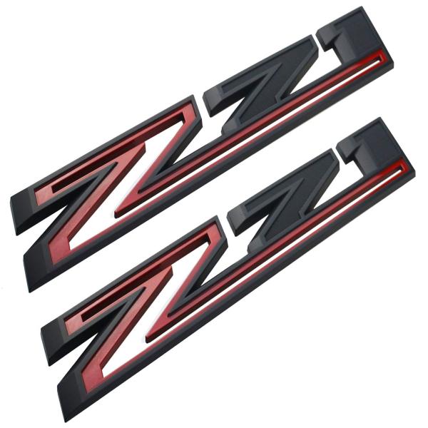 商品名: 2個 2019-2021 Z71 エンブレム 3D デカール バッジ フェンダー 交換用 シルバラード 1500 2500 3500 HD ビッグサイズ (ブラックレッド) 2Pcs 2019-2021 Z71 Emblems 3...