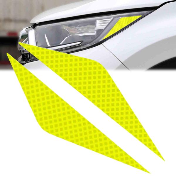 商品名:  Xotic Tech Headlight Eyelid Reflect Guard Trims Sticker Decals Compatible with Honda CR-V CRV 2017-2022 (Yellow PV...