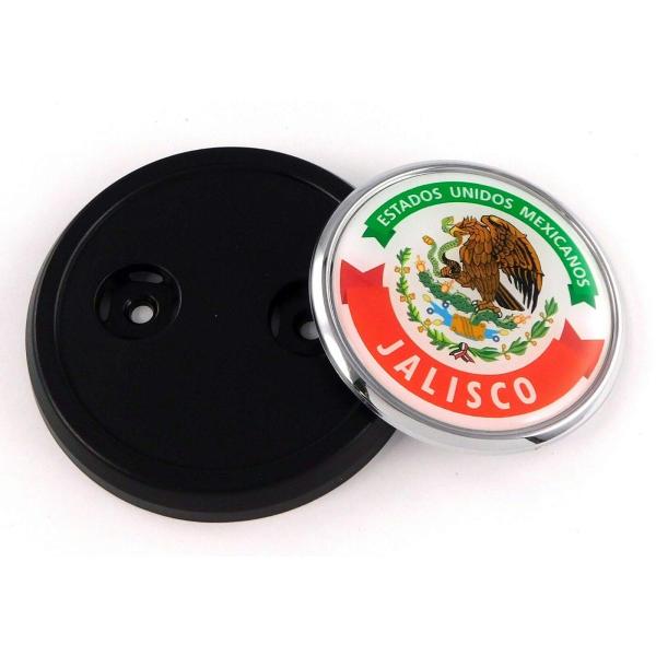 商品名: Jalisco メキシコ 車 トラック グリル ブラックバッジ 3.5インチ グリルクロムエンブレム Jalisco Mexico Car Truck Grill Black Badge 3.5" grille chrome em...