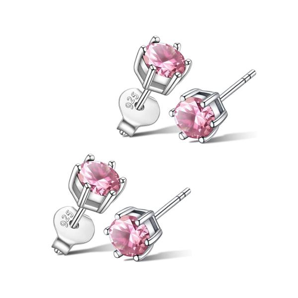商品名: Adabele純正スターリングシルバー誕生石スタッドイヤリング 4mm 0.25カラット 小さなキュービックジルコニアダイヤモンドジェムストーン 低刺激性 ニッケルフリー レディース ガールズ メンズ 誕生日 ファインジュエリー ...