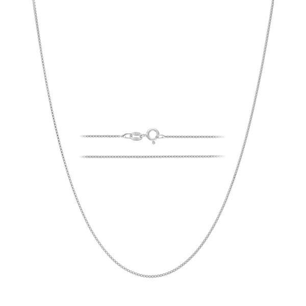 商品名: [KISPER] 925 スターリングシルバー 1mm ボックスリンク チェーンネックレス 細め イタリア製 約51cm（20インチ） KISPER Sterling Silver Box Chain Necklace ? Thi...