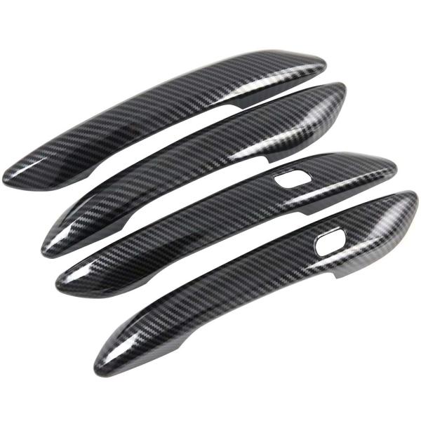 商品名: HIGH Flying for Hyundai Elantra (CN7) 2021 2022 2023 カーアクセサリー ABSカーボンファイバーグレインサイドドアハンドルカバートリム 4個 HIGH FLYING for Hy...