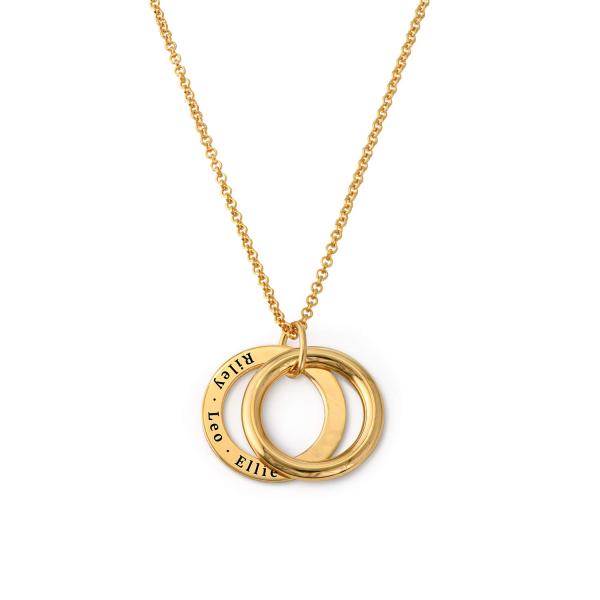 商品名:  Oak&amp;Luna - Personalized Hidden Message Engraved Ring Name Necklace - Custom Nameplate Pendant - 18K Gold Plati...