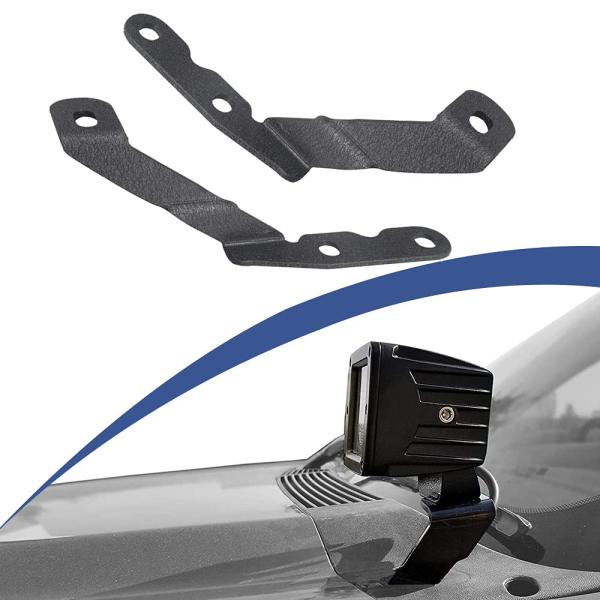 商品名:  Hood Ditch Side Pillar Work Led Light Pod Mount Bracket Engine Hood Hinge Mount Bracket for Offroad Light Cube Lig...