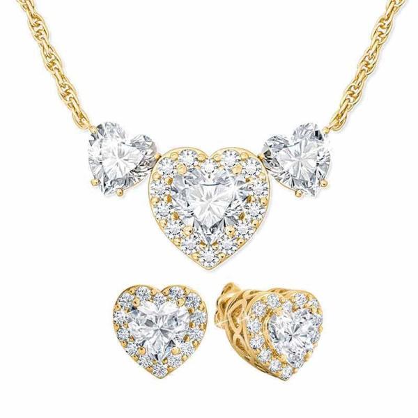 商品名: Danbury Mint Forever I Love You Diamonisse ネックレス 輝く人工ダイヤモンド 彼女へのロマンチックなギフト #6398-002, 水晶, キュービックジルコニア The Danbury M...