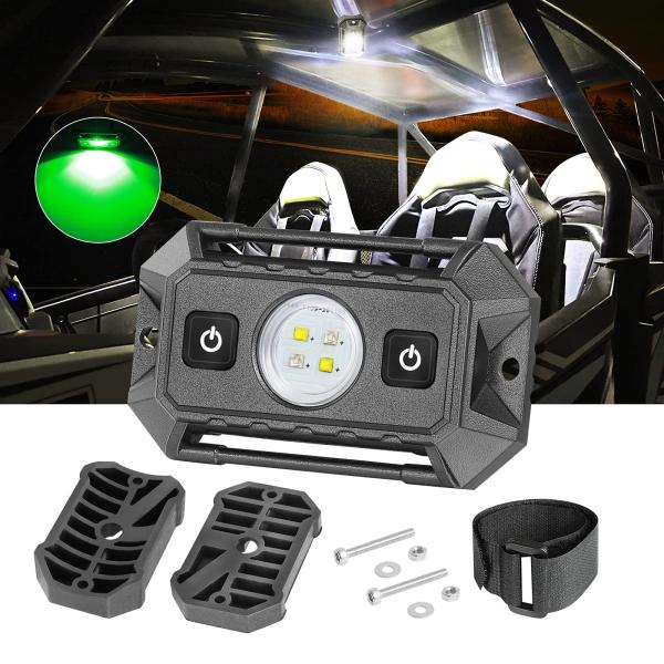 商品名:  LED Dome Light, Auto Power Plus Universal Roll Bar LED Lights W/Switch UTV Cab Dome Light Roll Cage Lights Interio...
