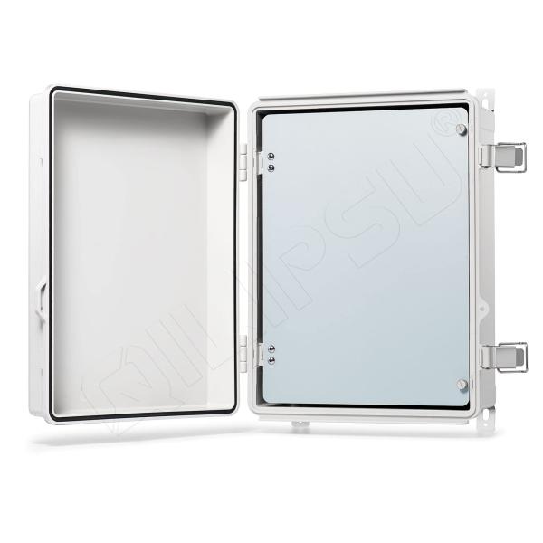 商品名: QILIPSU Caja de conexiones con cierre de acero inoxidable con puerta interior de 410 x 310 x 180 mm, caja el〓ctrica...