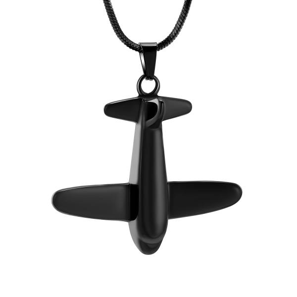 商品名:  Airplane Cremation Jewelry for Human Ashes Urn Necklace Keepsake Jewelry Ashes Holder Memorial Pendant Locket for ...