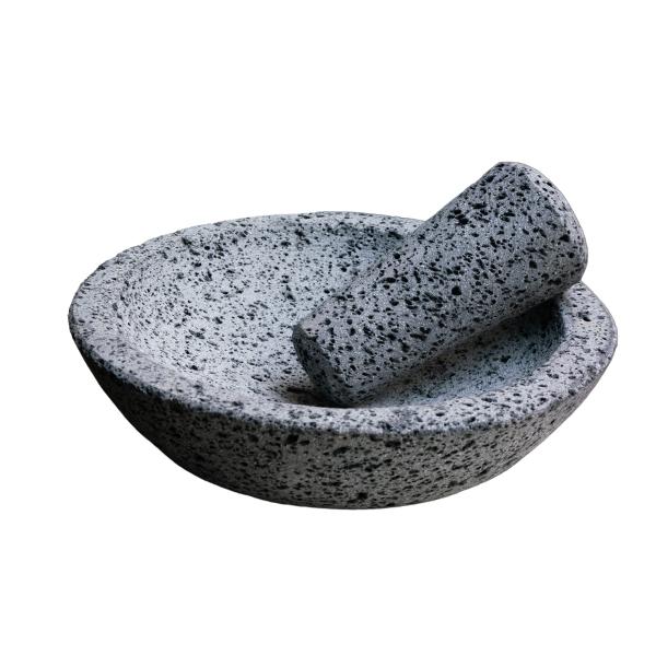 商品名:  Volcanic Stone Mortar and Pestle "Caxitl" Made of Volcanic Rock, Handmade Bowl to Make Sauces, Proudly Made by Mex...