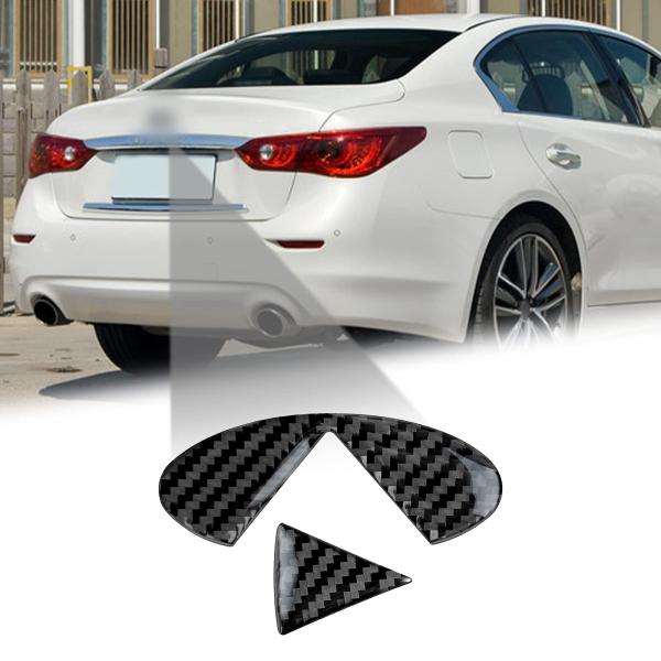 商品名:  BLAKAYA Compatible with Rear Trunk Logo Insert Cover Trim Carbon Fiber Rear Tailgate Emblem Badge Decoration Stick...