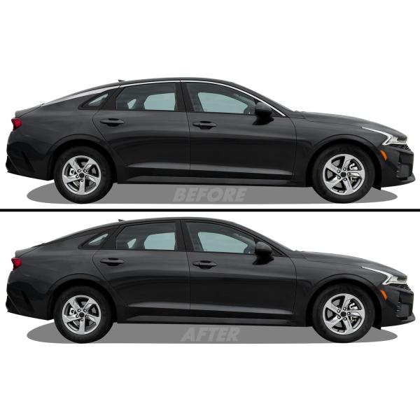 商品名:  SlickMod Chrome Delete Blackout Vinyl Overlay for 2021-2022 Kia K5 Window Trim (Gloss Black)ブランド: SlickMod高さ: 49.7...