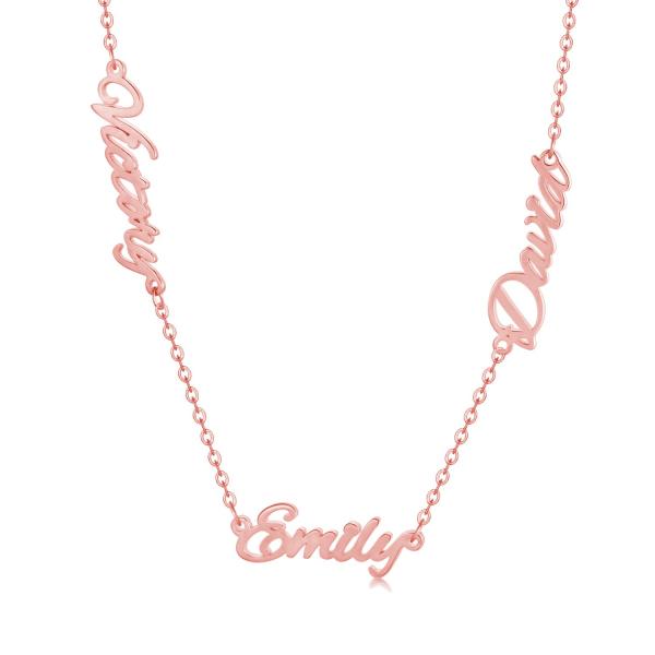 商品名:  GLAVEHO 14K Gold Personalized Name Necklace - 14K Solid Gold Custom One, Two, Three or More Names Chain Necklace G...