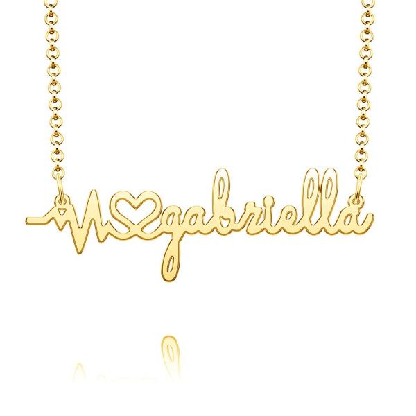 商品名:  Q&amp;Locket Custom Name Necklace 925 Sterling Silver Personalized Script Initial Nameplate Pendant Necklaces Gift...