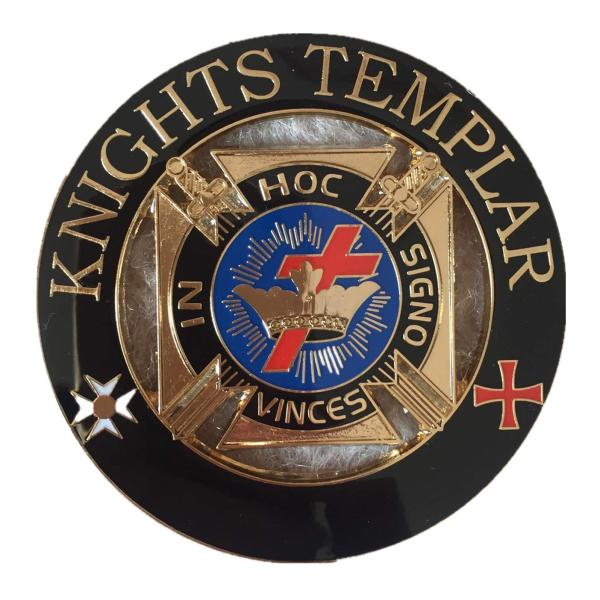 商品名: テンプル騎士団 フリーメイソンカーカットアウト メタル 自動車デカール バッジ エンブレム C508 Black Knights Templar Masonic Mason Freemasonry Car Cut-Out Meta...