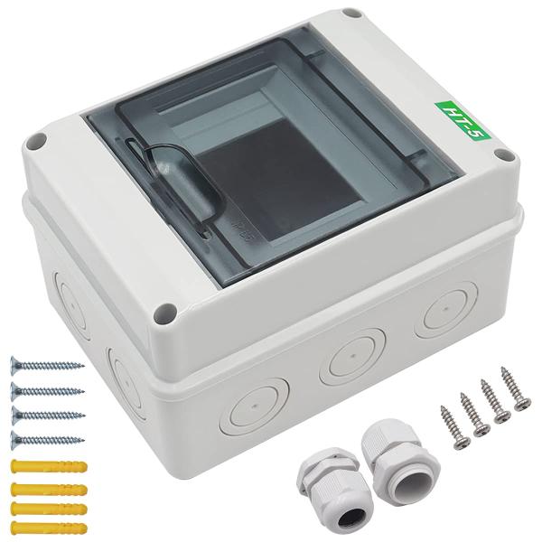 商品名: weideer 透明防水サーキットブレーカー分配ボックス IP65 ABS 屋内壁の5方向サーキットブレーカーに使用 HT-5 weideer Transparent Waterproof Circuit Breaker Dist...