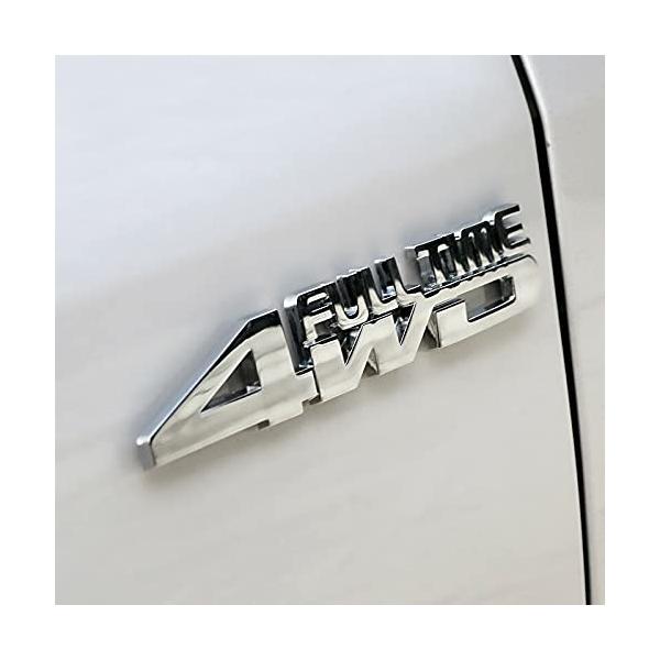 商品名: 4WD フルタイムエンブレム 3Dメタルデカール 車サイド リアフロントトランクドア フェンダーバンパーバッジ デカール ステッカー オフロードSUV車トラック用 (クロム) 1個 JJKB 1 Pcs 4WD Full TIME...