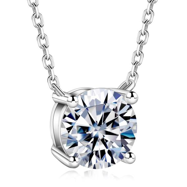 商品名: HOLYCOME モアッサナイトダイヤモンドネックレス 1/2カラット ソリティアペンダントネックレス レディース 人工ダイヤモンドジュエリー 妻や女の子への誕生日プレゼントに, 金メッキ, モアッサナイト HOLYCOME Mo...