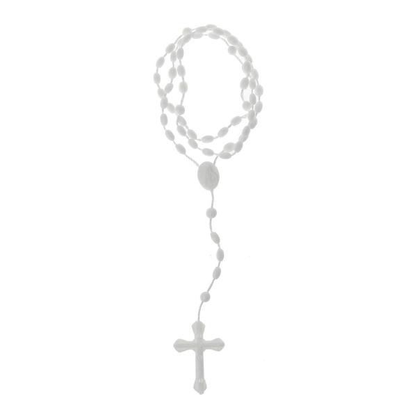 商品名: BUZHI 蛍光ロザリオネックレス 暗闇で光る 十字架 Yネックレス プラスチックロザリオビーズ カトリック教 祈りビーズ 宗教ロザリオビーズ, プラスチック, イレギュラー BUZHI 1pc Luminous Rosary N...