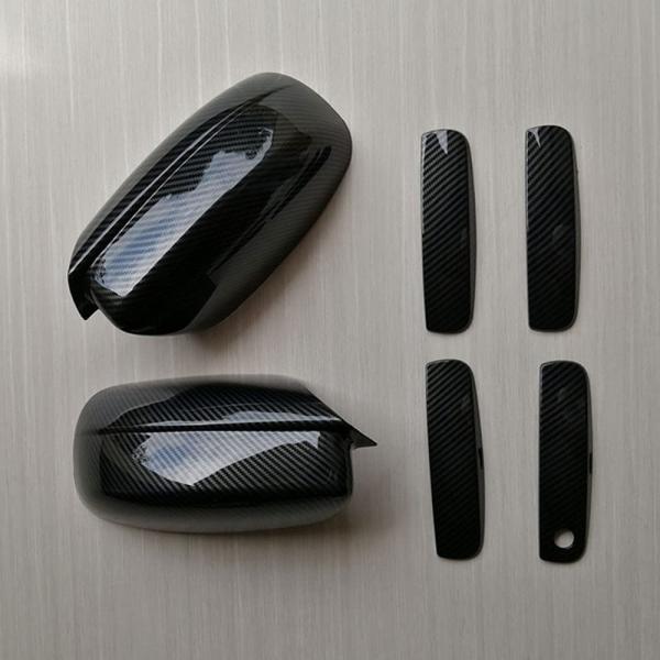 商品名:  SZFKACCESS for Dodge Charger 2011 2012 2013 2014 2015 2016 2017 Carbon Fiber ABS Side View Mirror Door Handle Cove...