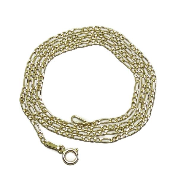 商品名:  Never say Never 18K Gold Trendy Necklace Women Teens Girls | Curb Links Chain for Pendants and Crosses 45cm | 1.30...