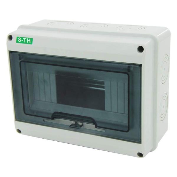 商品名: Juvielich 電子ジャンクションボックス スイッチング電源 ジャンクションボックス 配電ボックス 防水 ABSプラスチック 配電保護ボックス 8ウェイ 7.8インチ×6.1インチ×3.75インチ (長さx幅x高さ) Juvi...