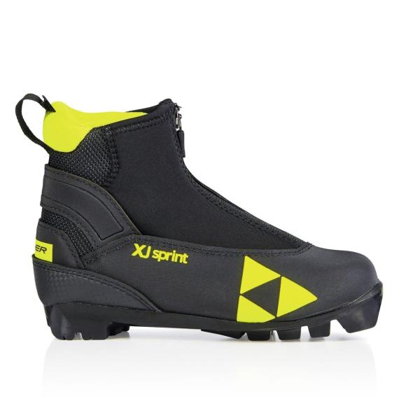 商品名: フィッシャー（FISCHER） クロスカントリーブーツ XJスプリント ジュニア S40821 （ブラック×イエロー/２２．５/Jr） Fischer XJ Sprint Nordic Boots, Color: Black/Ye...