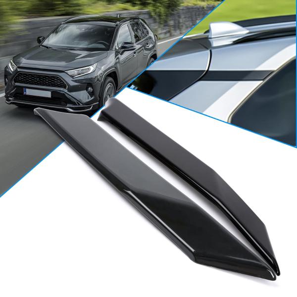 商品名:  x xotic tech Exterior Rear Door Window C Pillar Molding Cover Trim, Glossy Black, Compatible with Toyota RAV4 2019...