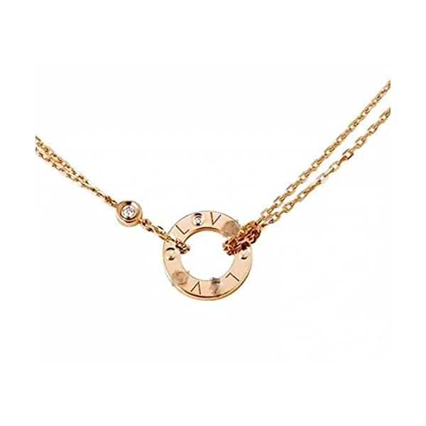 商品名:  925 Sterling Silver Cute Classic Fretwork Round Circle Diamond Collarbone Necklace Pandant Couple Choker Love Beau...