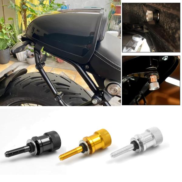 商品名: Midimttop オートバイ アルミニウム リアフェンダー 助手席シート ボルト ネジ 取り外し工具不要 クイックリリースシートネジ固定ねじ B.MW R Nine T R9T RNINET 2014 2015 2016 201...