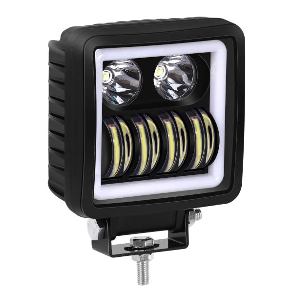 商品名:  KAWELL 50W Add-On Fog Lights Floodlight Spotlight LED Work Light Pods LED Driving Light Angel Eye Daytime Running ...