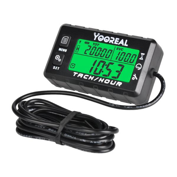 商品名:  Yooreal Digital Hour Meter and Tachometer Gauge,Maintenance Hours,Waterproof Design for Lawn Mower Log Splitter Ge...