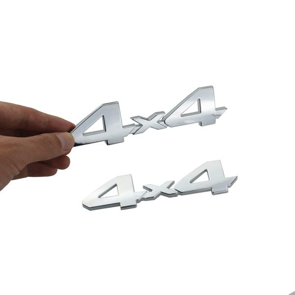 商品名:  2X 4x4 Fender Side Rear Emblem Badge Slef-Adhesive for Truck/SUV/Pickup Rear Liftgate Door 4Wd (Chrome)ブランド: Gener...