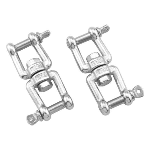 商品名: DGHAOP 2個 スイベルリング スナップ ローリングシャックルデバイス マリングレード ステンレススチール 316 アンカーチェーン スイベルジョー ダブルシャックル M6 6mm DGHAOP 2 Pcs Swivel Ri...