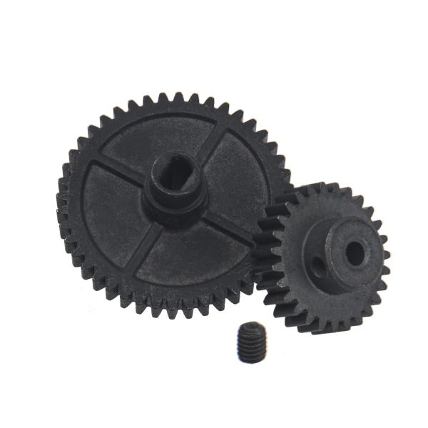 商品名:  ShareGoo Metal 44T Diff Gear Reduction Gear &amp; 27T Motor Gear Pinion Gears Set Compatible with WLtoys 144001 1/...