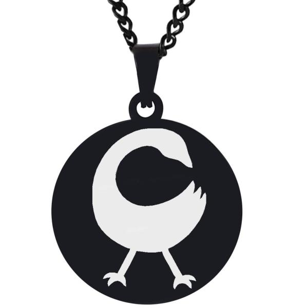 商品名:  Dacai Black Plated Adinkra Symbols Sankofa Learn from The Past Stainless Steel Pendant Trendy Necklaceブランド: Dacai高...