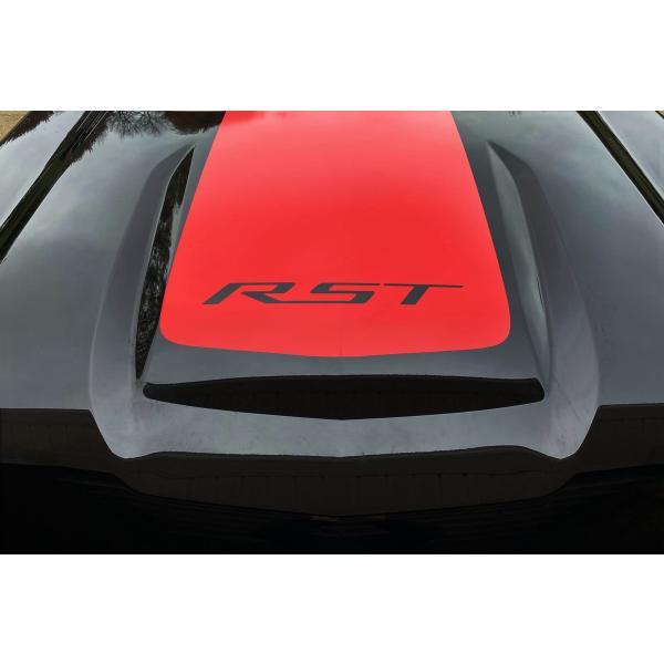 商品名:  EmblemsPlus 2019 2020 2021 2022 2023 2024 Chevy Silverado 1500 RST Gloss Red Hood Decal Graphic General Motors Off...