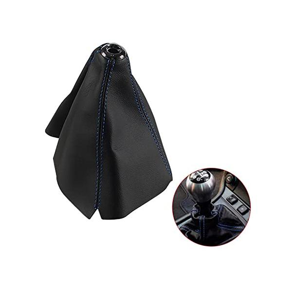 商品名: YIUIY ユニバーサルPUレザー手動自動ギアシフトノブカバー シフトブートシフトレバーダストカバー ブルーシーム付き YIUIY Universal Pu Leather Manual Automatic Gear Shift ...