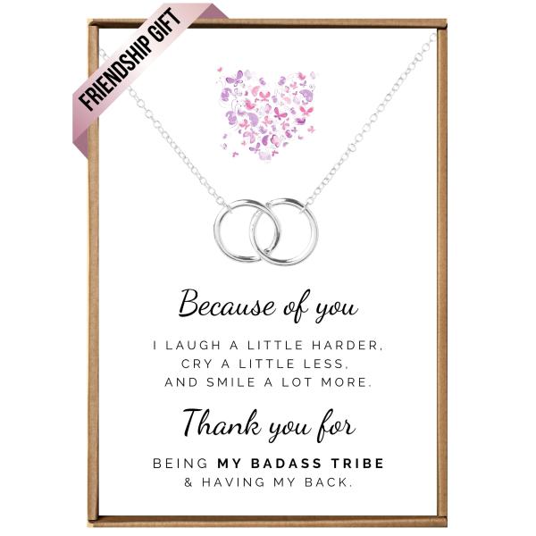 商品名: Tribe necklace friendship, Best friends gifts for girls, Badass strong woman presents, Besties BFFs jewelry, Interl...