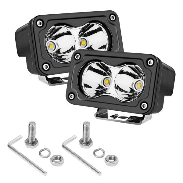 商品名: LEDスポットライト 2個 3インチ ドライビングライト LEDキューブライトバー バンパーライト スーパースポットライト オフロードフォグライト 補助ライトポッド LEDフォグワークライト オートバイ バイク SUV ATV U...