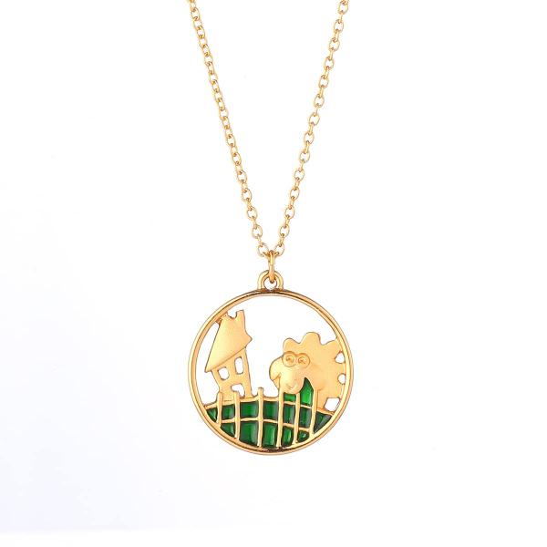 商品名:  KJEE Gold Gorgeous Cartoon Hollowed-out Pedant Necklace Long Lovely Simpson Necklace Trendy Sweater Chain Jewelry ...