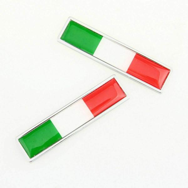 商品名:  Pair Set IT Italian Italy Flag Emblem Mini Sticker Decals Replacement for Vehicle Auto Car Front Fenders Bumper Si...