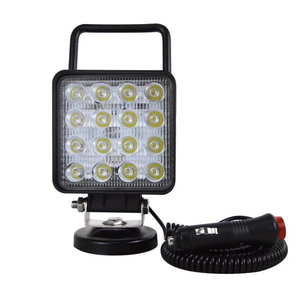商品名:  Willpower 4 inch 48W LED Work Light Bar with Magnetic Base, Cigarette Lighter Powered, Portable Off Road Lights Sp...
