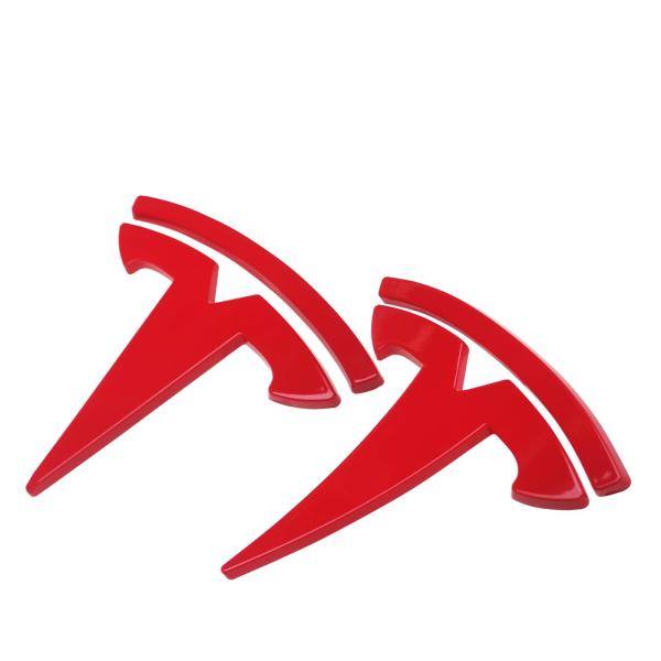 商品名:  yhcdsea Model Y Front Trunk/Rear Trunk Logo Sticker Cover Emblem Badge Decals for Tesla Model Y Accessories (Red)ブ...