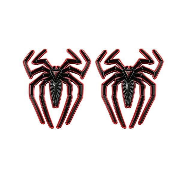 商品名:  2pcs Spider Emblems Car Sticker 3D Decal Replacement for Can Am Spyder F-150 Silverado Sierra RAM Black Widow Edit...