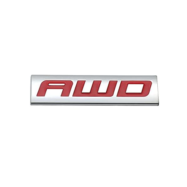 商品名:  1Pc AWD Logo Emblem Tailgate Side 3D Metal Sticker Badge Car Decals - Chrome Finish Metal Emblem AWD Badge Fit for...