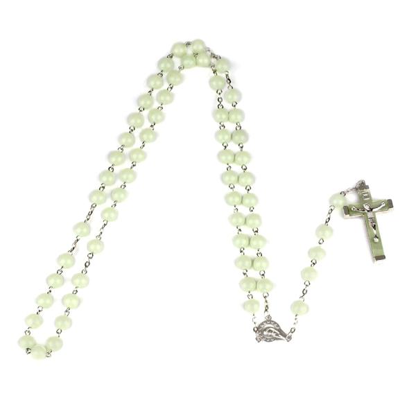 商品名:  Jiameajani Glow in The Dark Rosary Necklace Jesus Christ Cross Pendant Noctilucent Chain Rosary Necklaceブランド: Jiam...