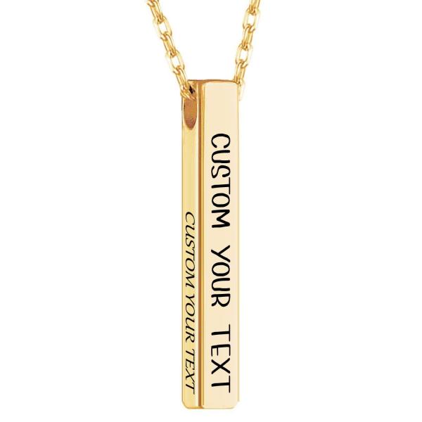 商品名:  Enni of York Inspirational 3D Engraved Personalized Bar Name Necklace Custom Made Any Name Pendant Necklaceブランド: E...